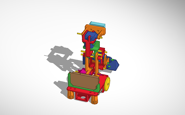 3D design SG90 Robot Shovel with Pan and Tilt Camera - Tinkercad