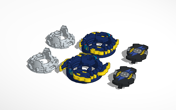 3D design Beyblade Burst Sparking New Regulus with limit break system ...
