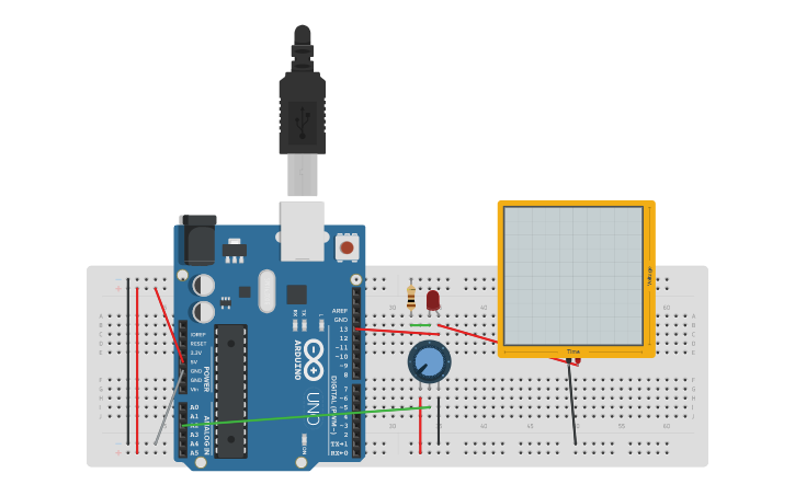 Circuit design Oscilloscope | Tinkercad