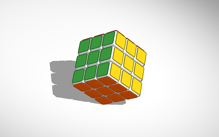 3D design Rubik's cube - Tinkercad