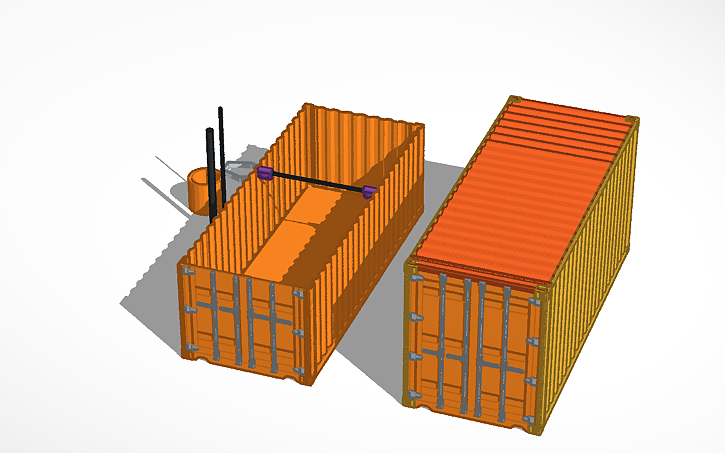 3D design Copy of Shipping Container - Tinkercad
