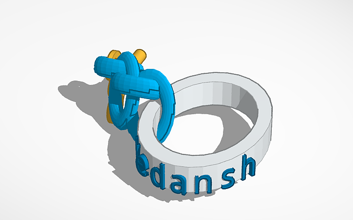 3D design Keychain - Tinkercad