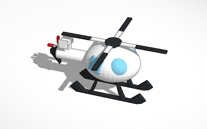3D design helicopter - Tinkercad