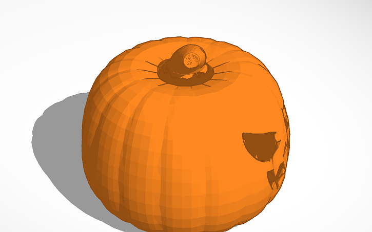 3D design jack o lantern - Tinkercad