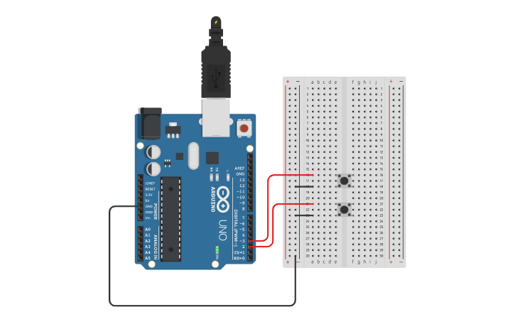 Circuit Design Counting To 10 Arduino Library Tinkercad 