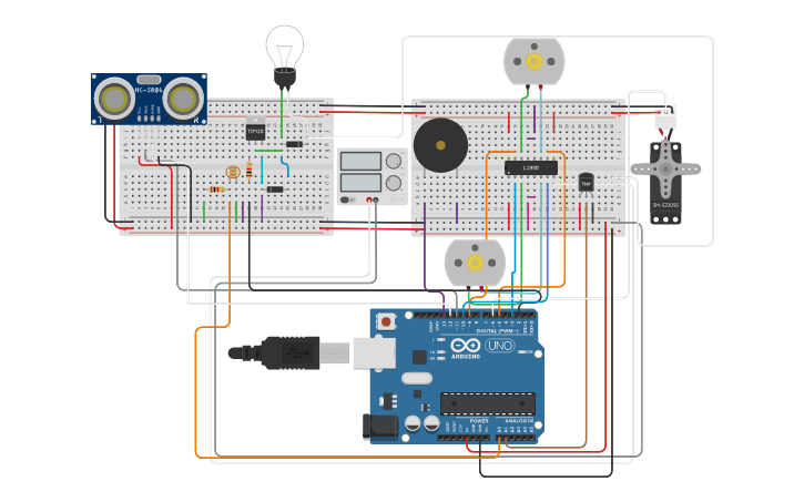 Circuit design Copy of Parcial 3 | Tinkercad