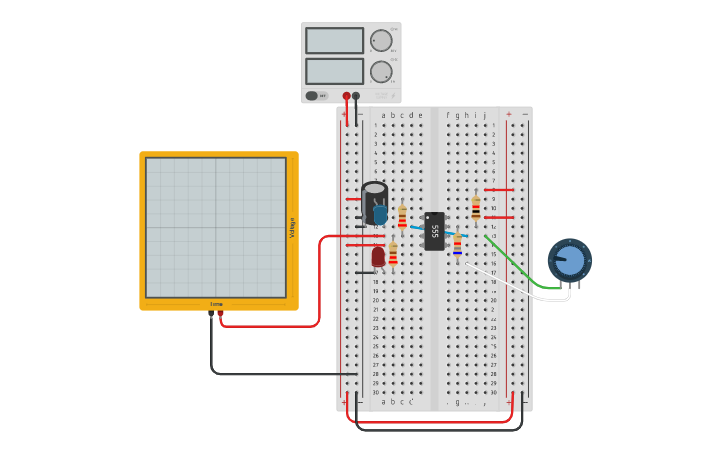Circuit design Oscilloscope lab - Tinkercad