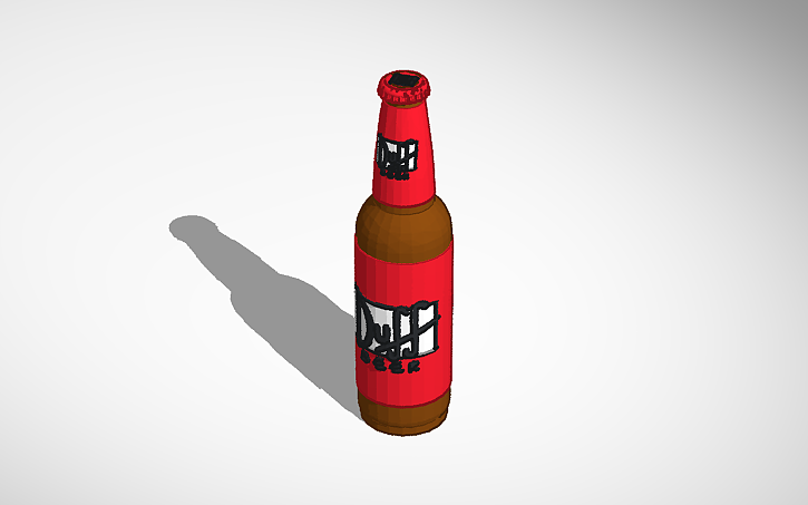3D design duff beer - Tinkercad