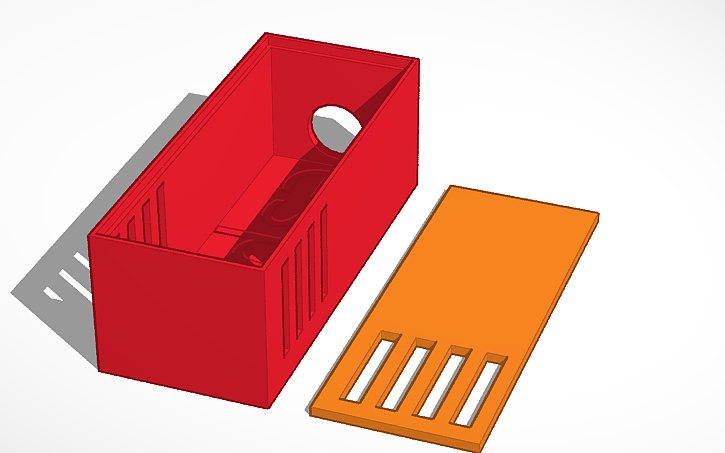 3D design esp32 + dht22 - Tinkercad