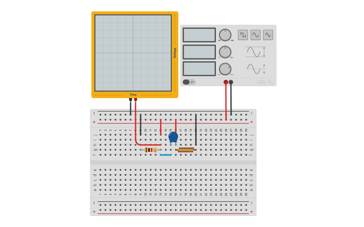 Circuit design RLC Series | Tinkercad