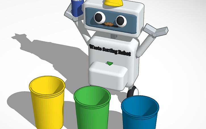 3D design Waste Sorting Robot1 - Tinkercad