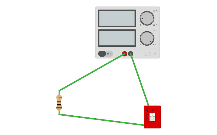 Circuit design Pull up w/ Toggle Switch | Tinkercad