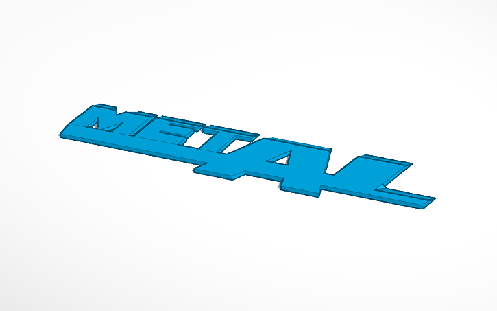 3D design Metal 1 - Tinkercad
