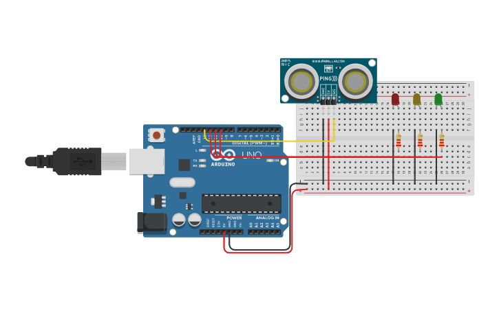 Circuit design Ultrasonic Sensor for Calculating Distance of Object ...
