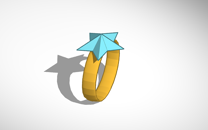 3D design Star Ring - Tinkercad