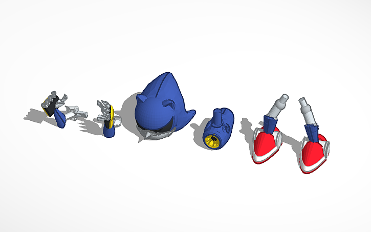 3D design Classic Metal Sonic Build Remastered - Tinkercad