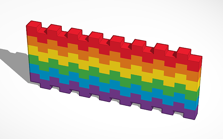 3D design raduga | Tinkercad