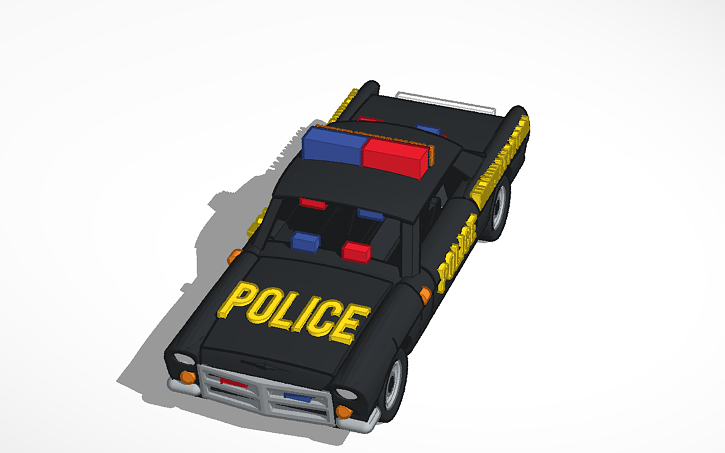 3D design Holden Police Car - Tinkercad