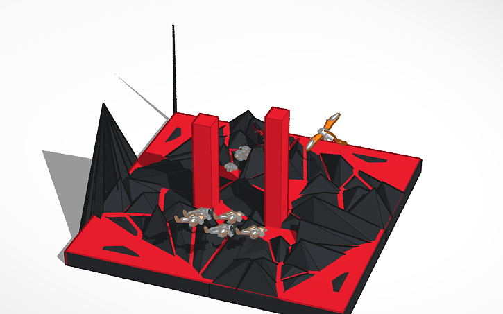 3D design Trobul and Rombul Habitat - Tinkercad