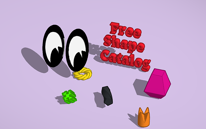 3D design Free Shape Catalog - Tinkercad
