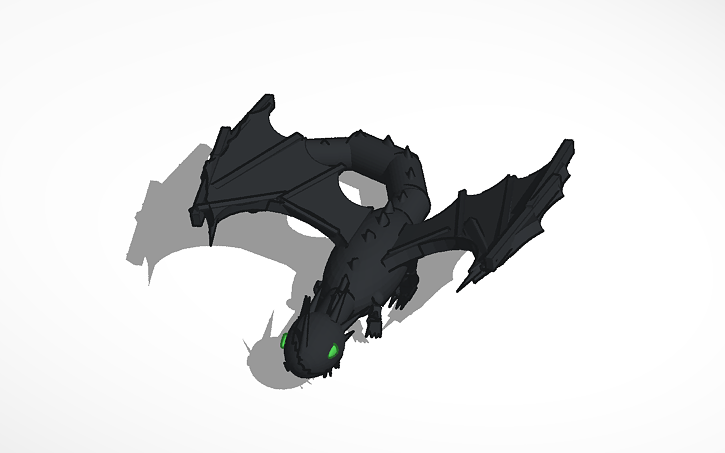 3D design toothless - Tinkercad