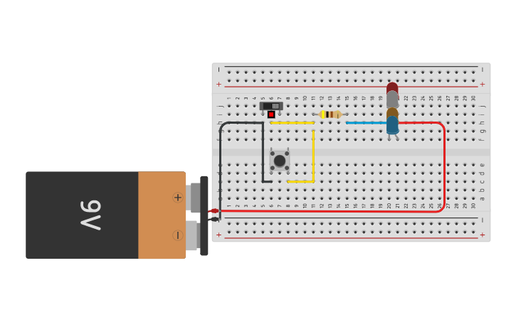 Circuit Design Bulbs Connection Tinkercad