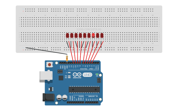 Circuit Design Led Chaser Using Arduino Tinkercad – eroppa