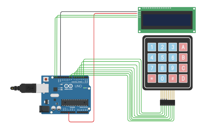 Circuit design PassWord - Tinkercad