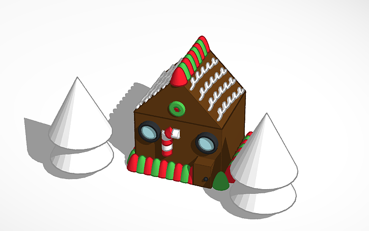 3D design Gingerbread House | Tinkercad