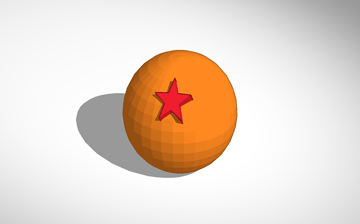 3D design Dragon Ball - Tinkercad