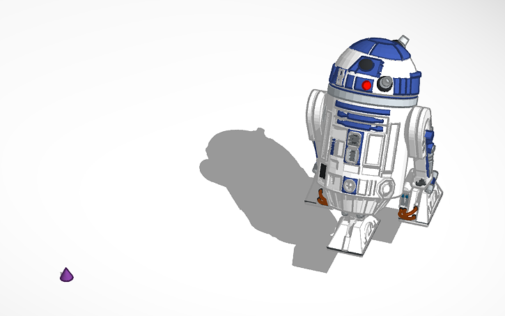 3D design R2-D2 | Tinkercad