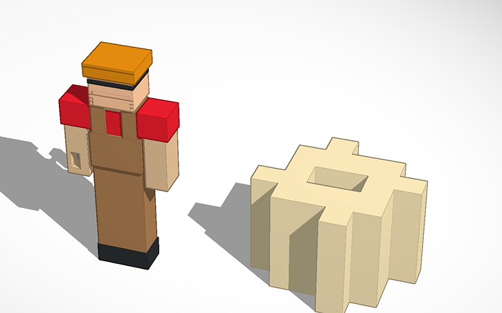 3D design Tf2 Engineer - Tinkercad