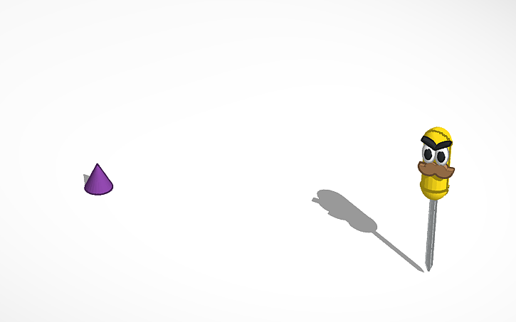 3D design Felipe the screw driver with a moustache by Jake Conte ...
