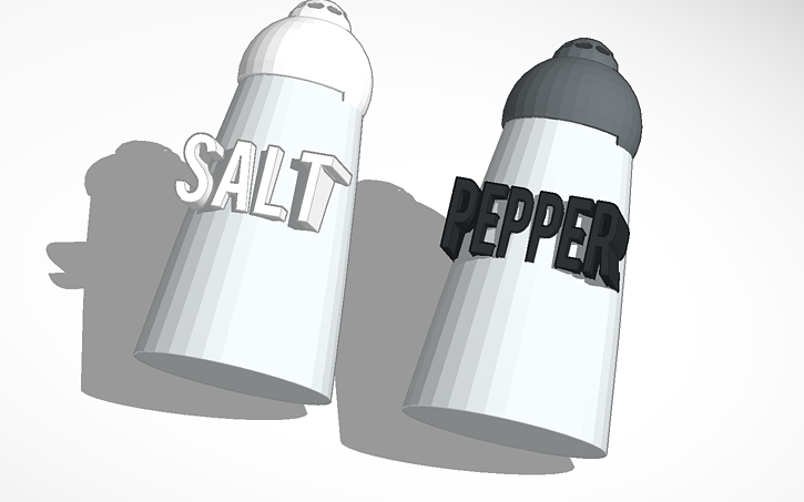 3D design Salt Shaker - Tinkercad