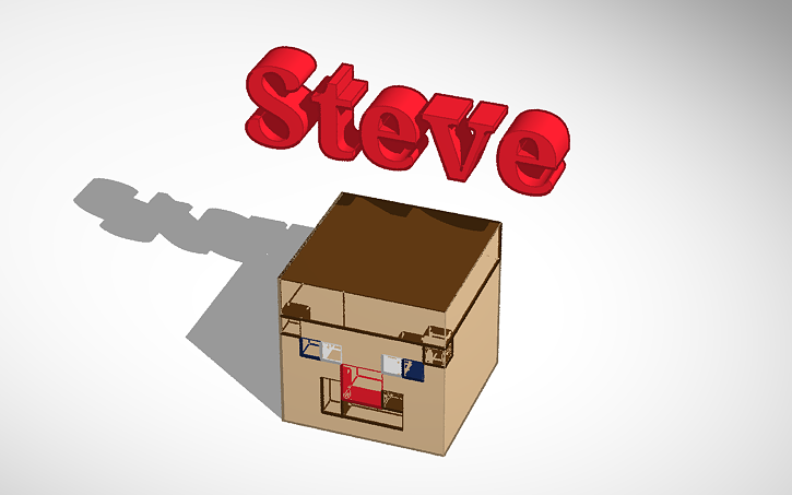3D design steve from minecraft | Tinkercad