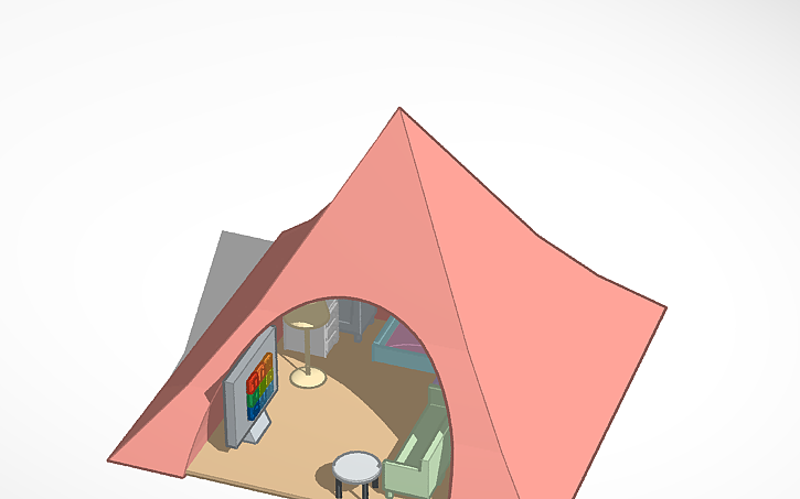 3D design Amazing Camping Tent - Tinkercad