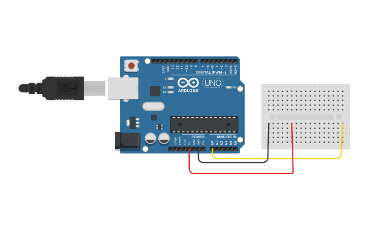 Circuit design TUTO · Microphone sound sensor v1.6 - Tinkercad