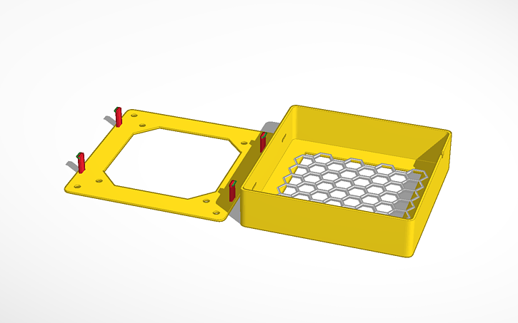 3D design Fan box - Tinkercad