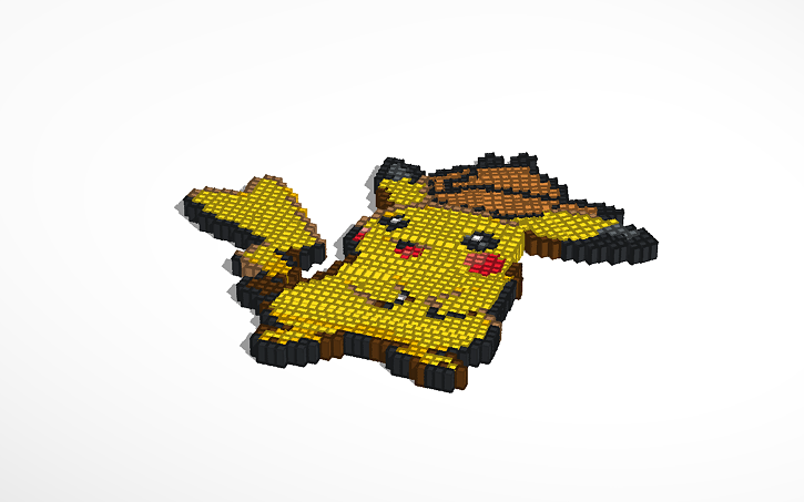 3D design Detective Pikachu | Tinkercad