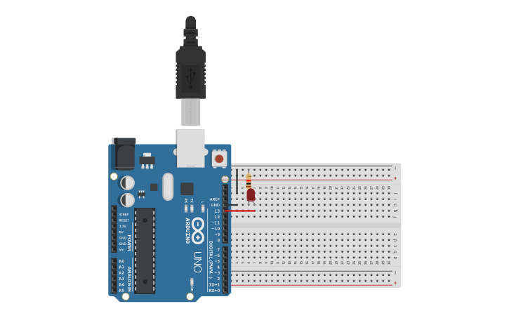 Circuit design Blink Arduino | Tinkercad