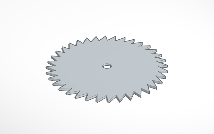 3D design Circular Saw Blade - Tinkercad
