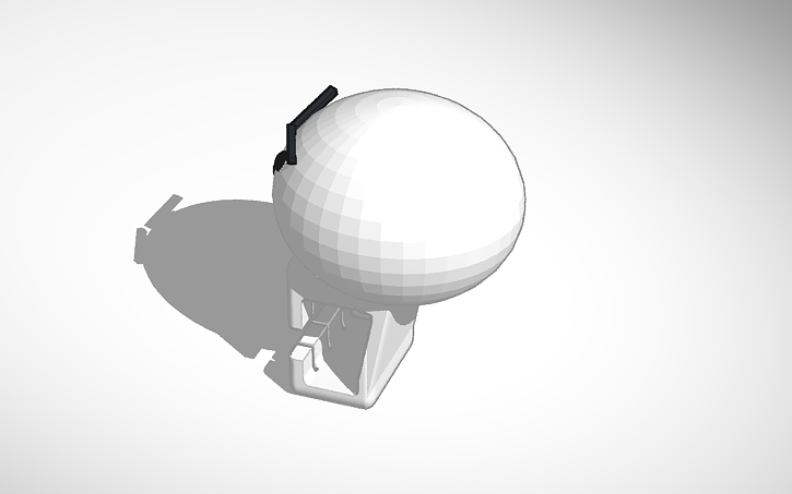 3D design papyrus head - Tinkercad