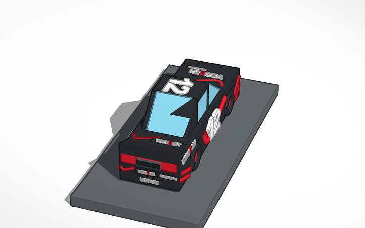 3D design Verizon® Dodge® Challenger Stock No. 12 - Tinkercad