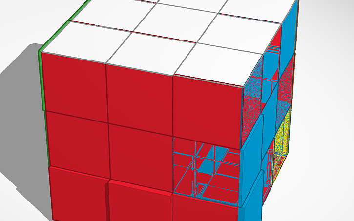 3D design Rubiks Cube - Tinkercad