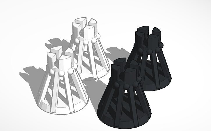 3D design Chess Set Rook - Tinkercad