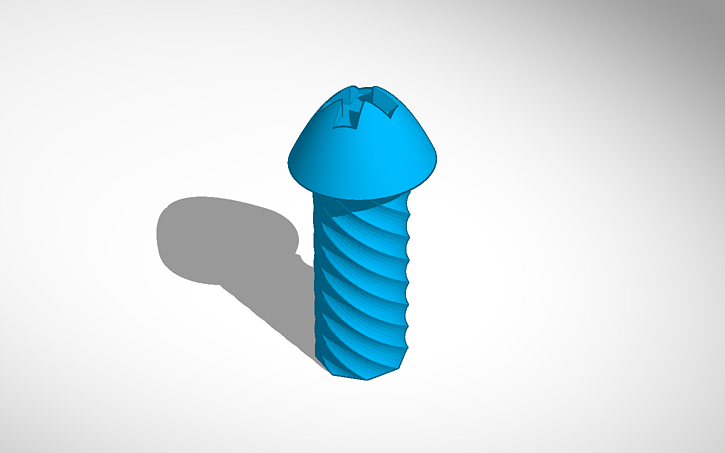 3D design screw | Tinkercad