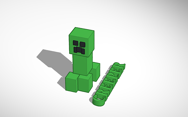 3D design creeper - Tinkercad