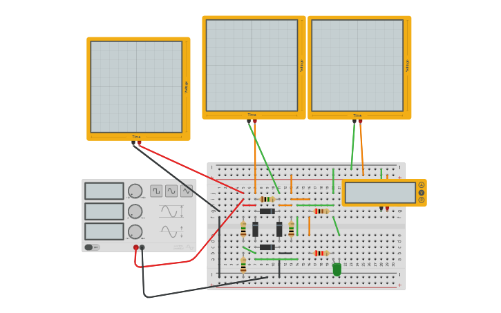 Circuit design Diode-Bridge-REC - Tinkercad