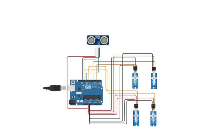Circuit design Robô Bípede / otto v2.1 | Tinkercad Circuit design Robô Bípede / otto v2.1 | Tinkercad