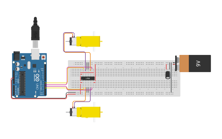 Circuit Design Rc Car Project Tinkercad